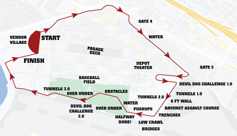 MCRD San Diego BootCamp Challlege – Run Where Marines are Made
